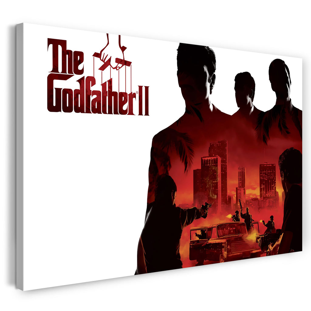 Leinwandbild Filmplakat Filmmotiv Der Pate zweiter Teil – Printed Paintings